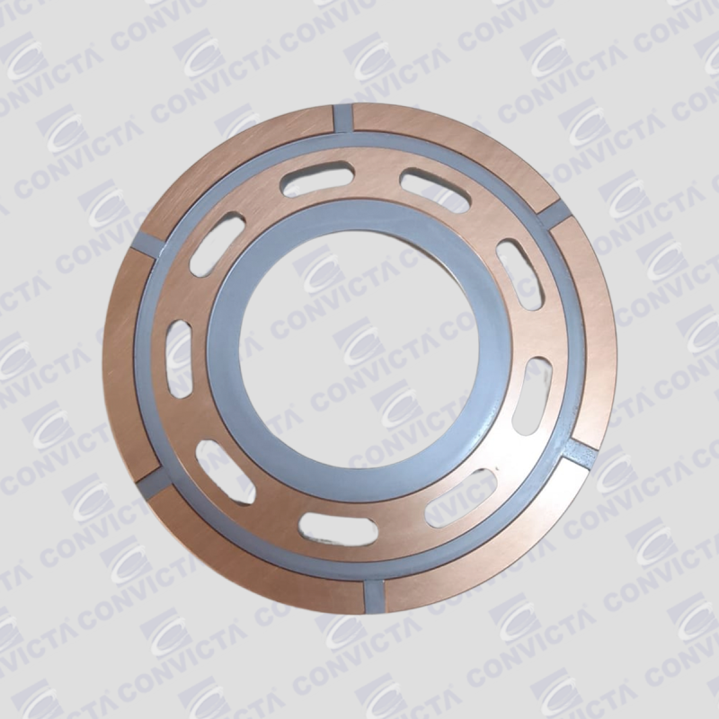 Placa Bimetálica - Bomba Sauer PV23 / Motor TMM070-089 - Convicta